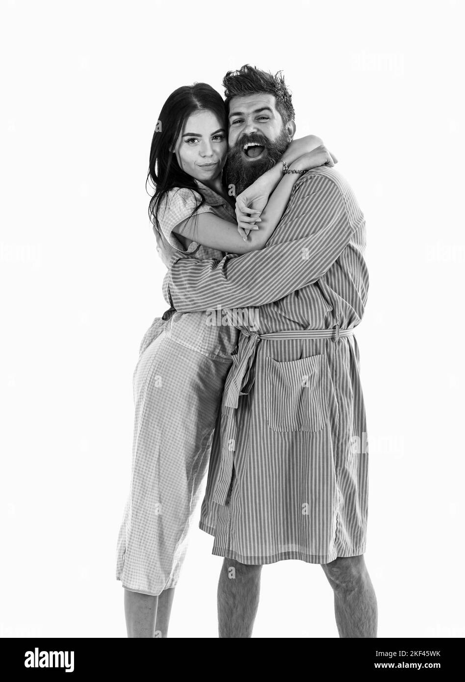 Couple husband sleep not bed Black and White Stock Photos & Images - Alamy