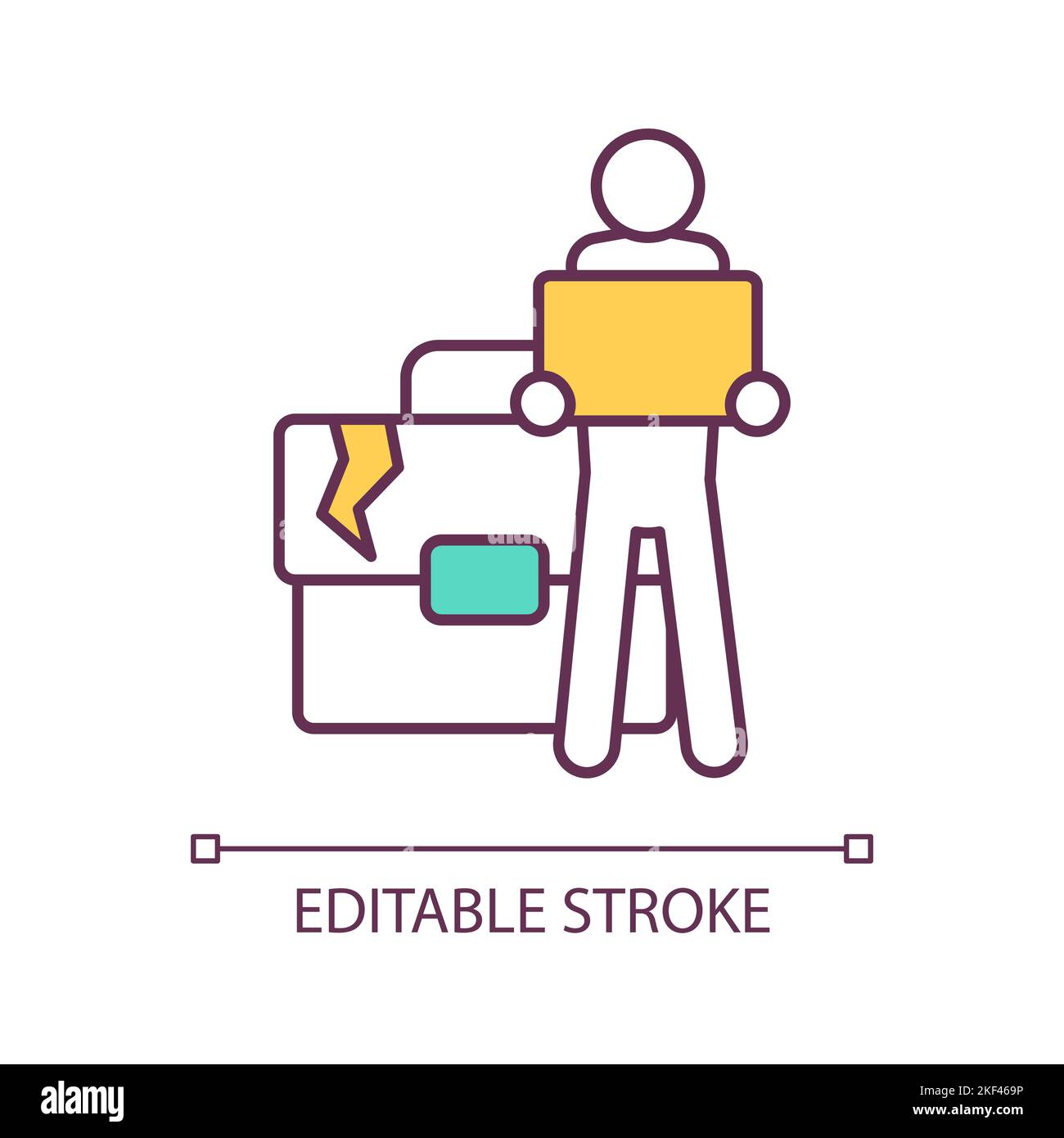 Career disappointment Stock Vector Images - Alamy