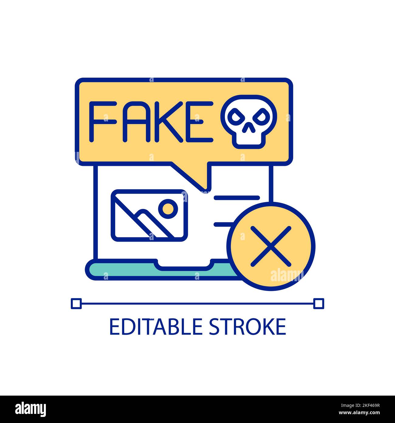 Fake news media cartoon Cut Out Stock Images & Pictures - Alamy