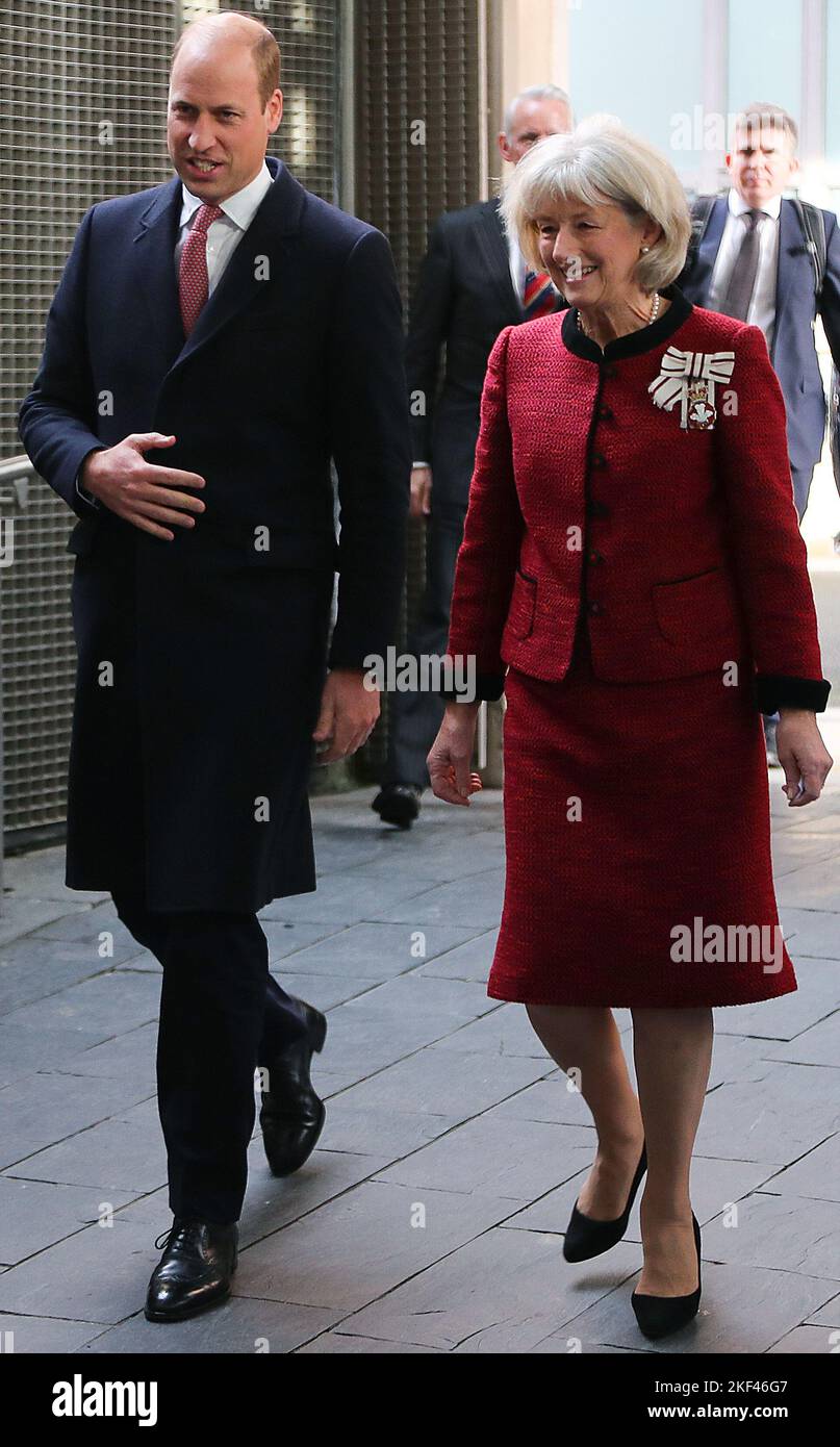 The Prince of Wales arrives with Lord-Lieutenant of South Glamorgan ...