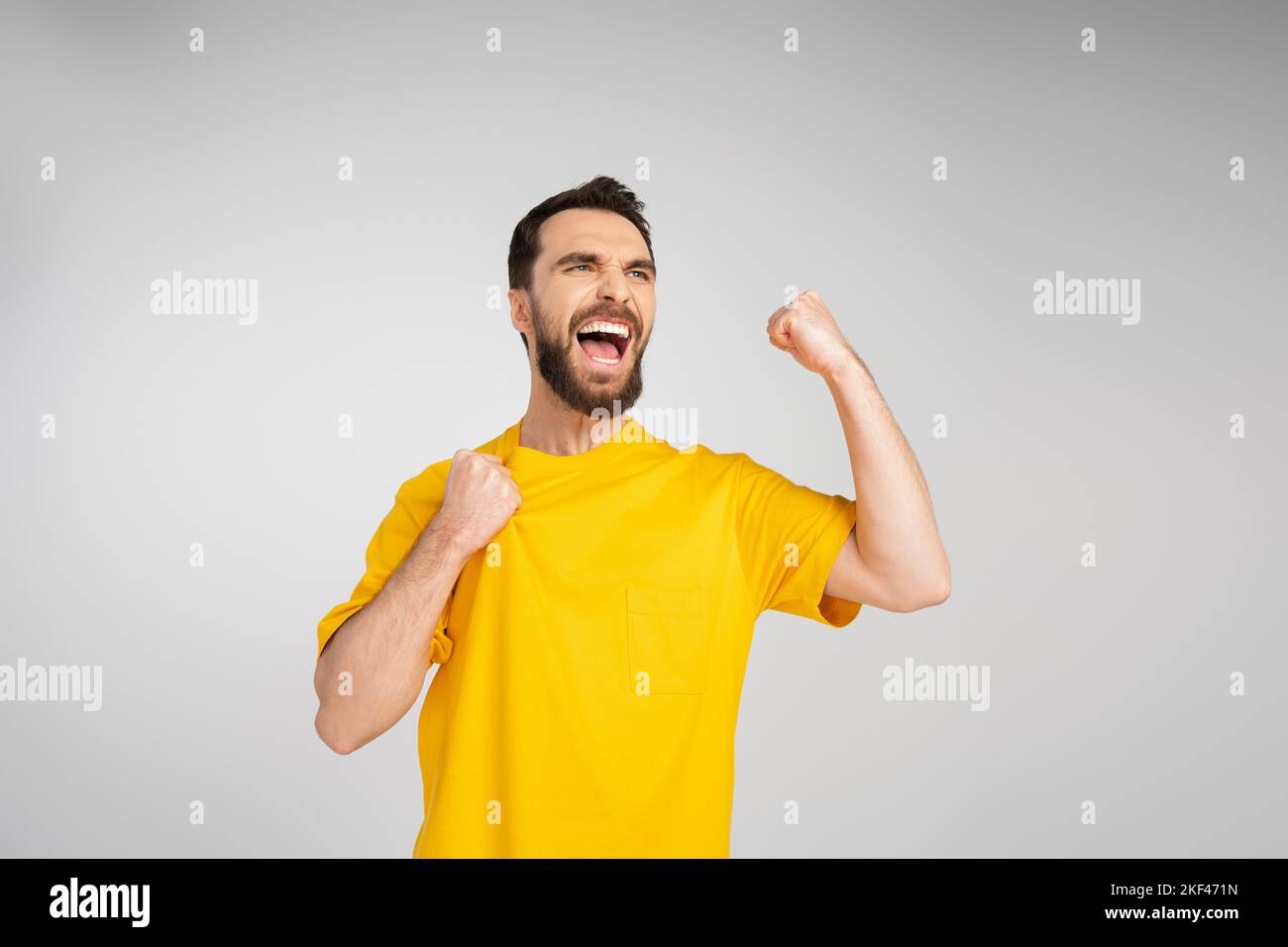 Bearded scream hi-res stock photography and images - Alamy