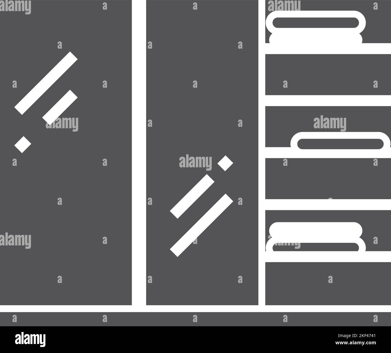 Wardrobe black icon. Closet symbol. Clothing storage Stock Vector Image & Art - Alamy