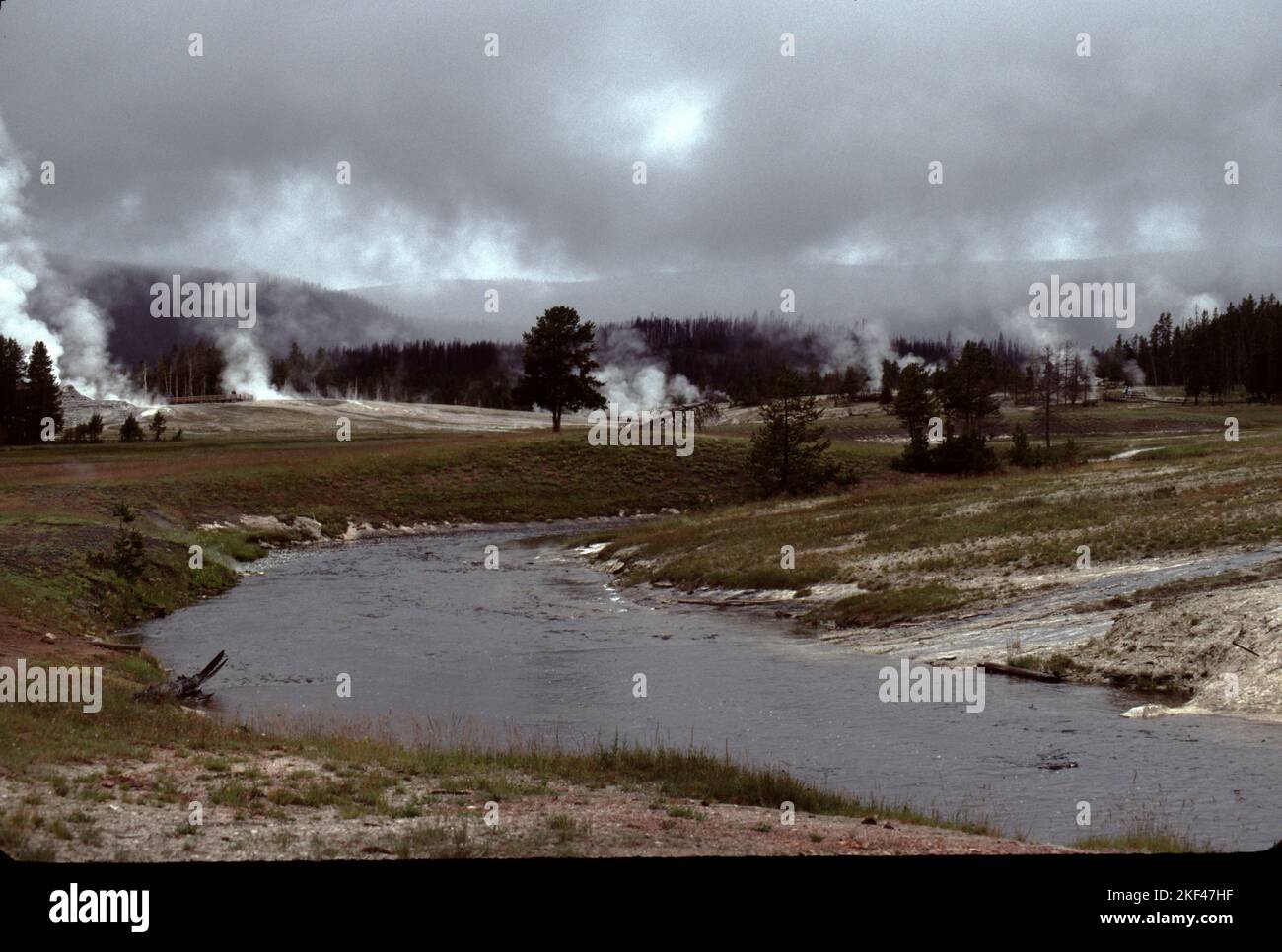 Yellowstone National Park, U.S.A. 6/1988. Yellowstone National Park is ...