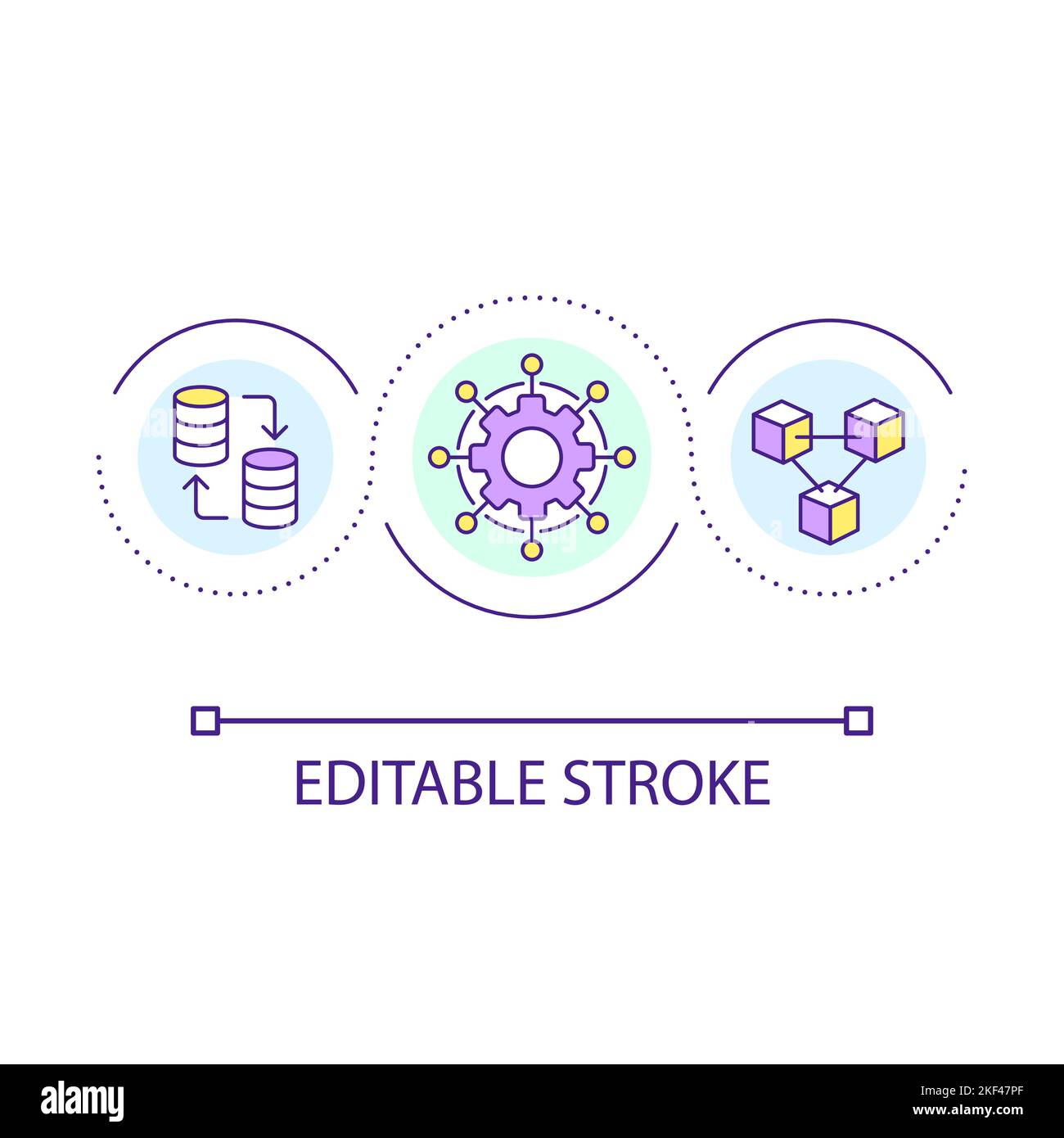 Package management system loop concept icon Stock Vector Image & Art ...