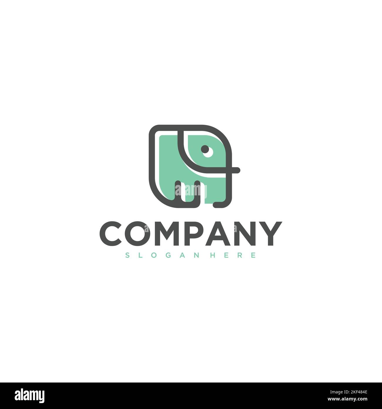 Elephant outline logo, simple vector illustration of the elephant ... Elephant outline logo, simple vector illustration of the elephant ...