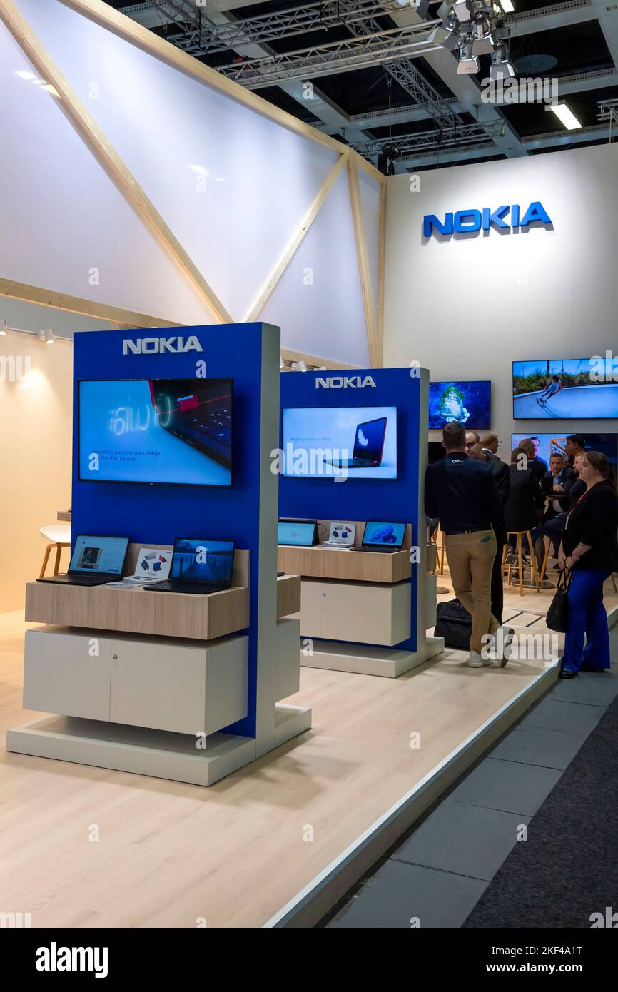 Stand der Firma Nokia ,IFA, Internationale Funkausstellung 2022, Berlin ...