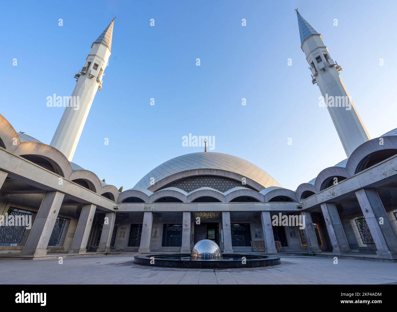 Exterior view of Modern Sakirin Mosque in Istanbul, Turkey Stock Photo ...