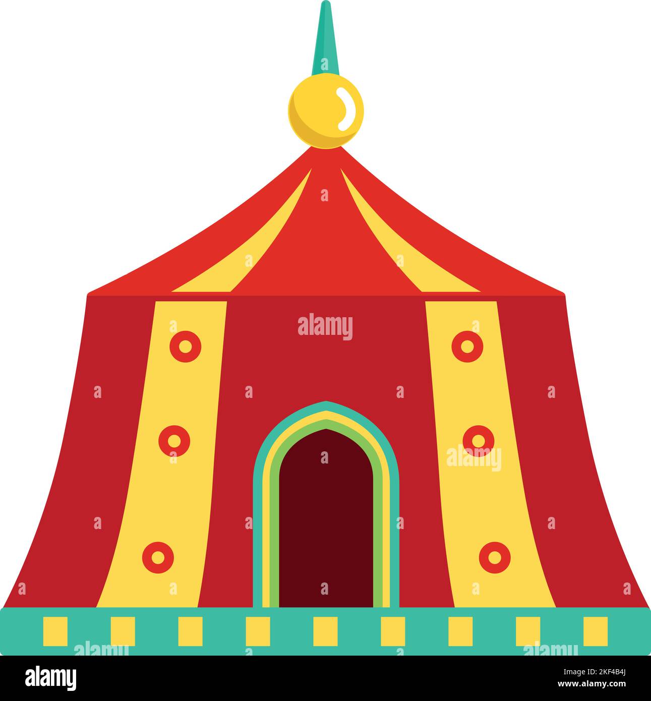 Circus tent icon. Funfair show. Amusement park symbol Stock Vector ...