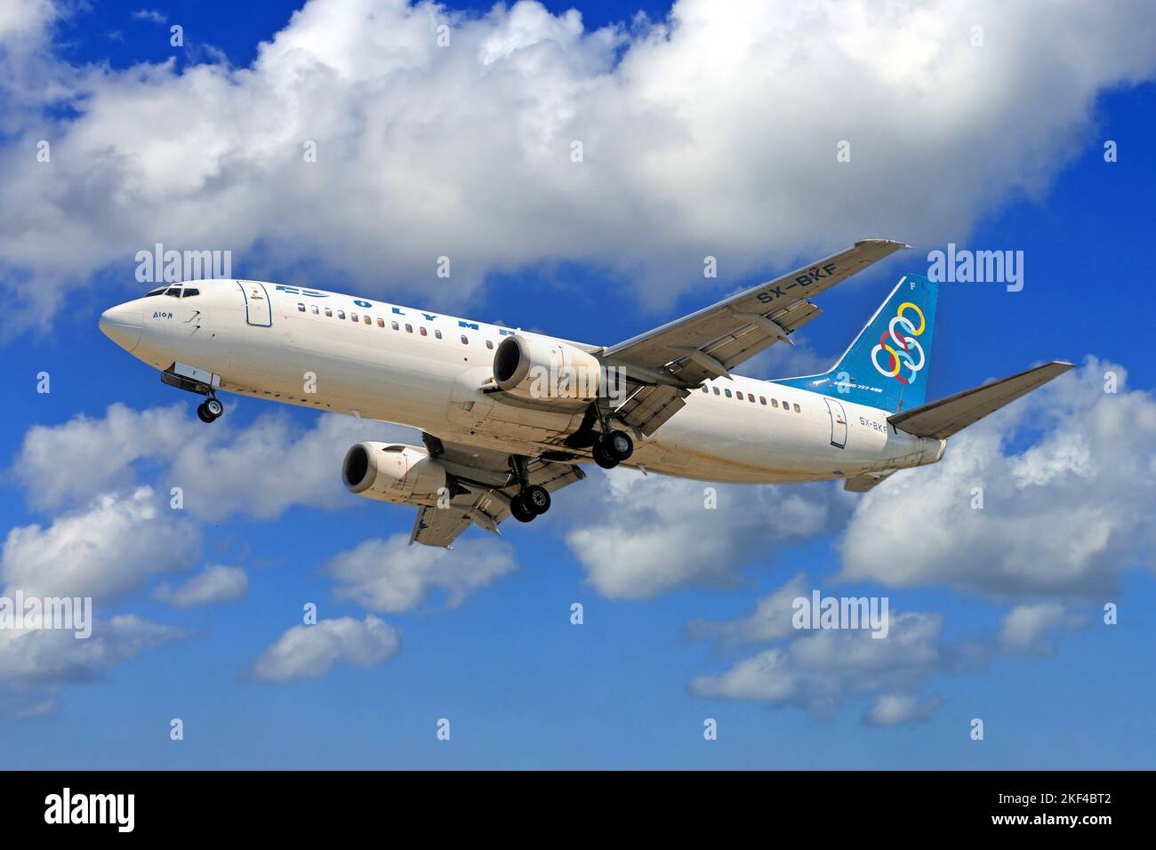 Boeing 737-400 der Olympic Airlines Stock Photo - Alamy