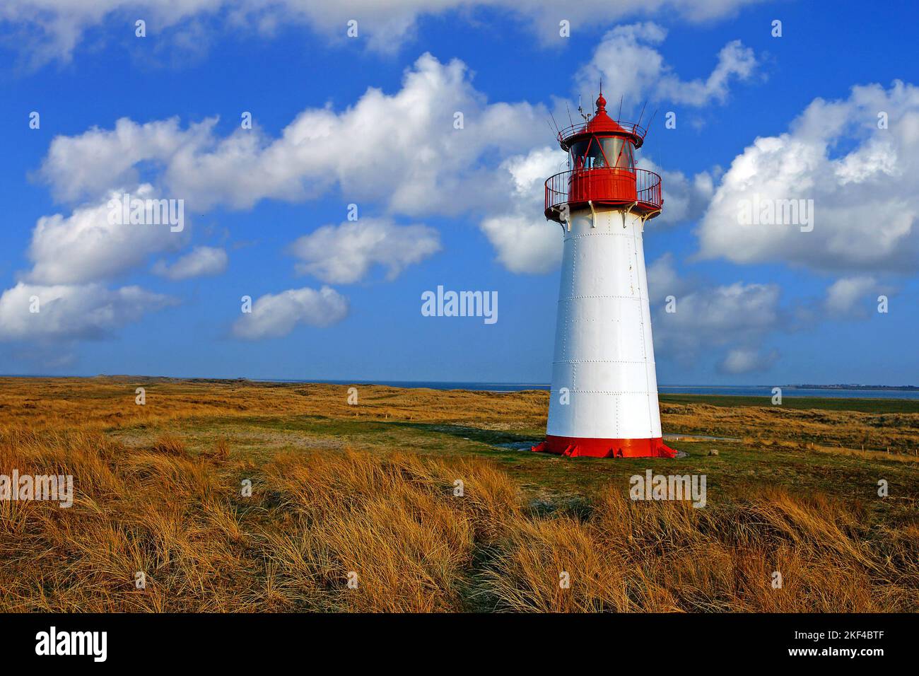 Leuchtturm von List, Westellenbogen, Insel Sylt, Schleswig Holstein ...