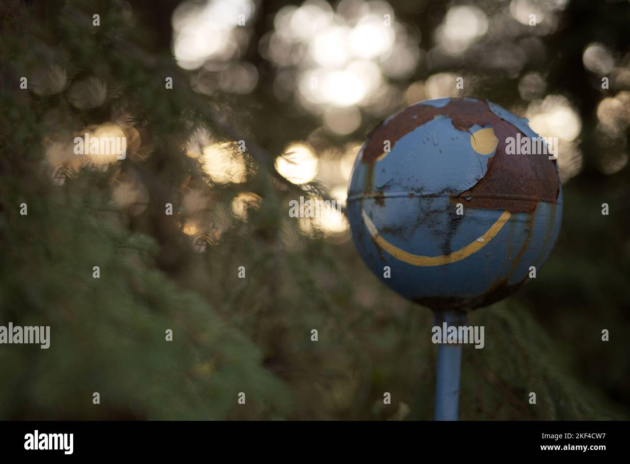 A spooky random object in the middle of a forest in Canada Stock Photo ...