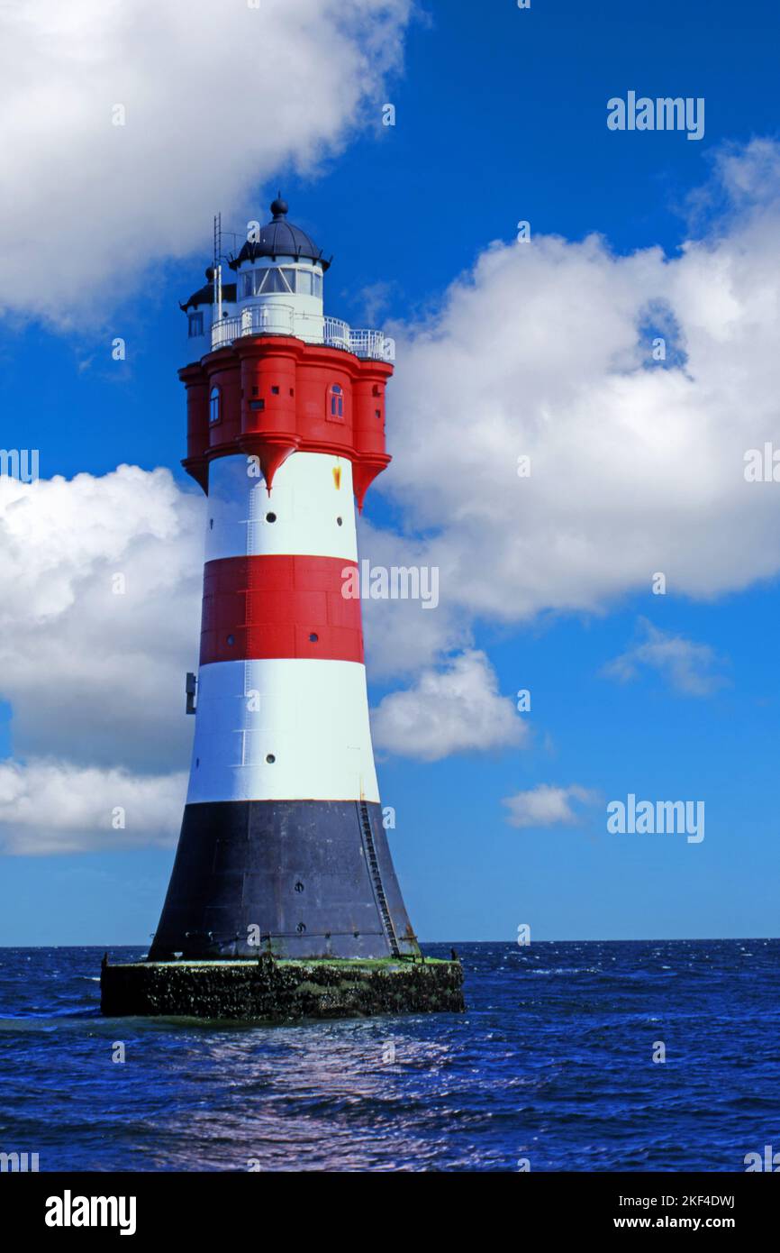 Der Leuchtturm Roter Sand in der Wesermündung Stock Photo - Alamy