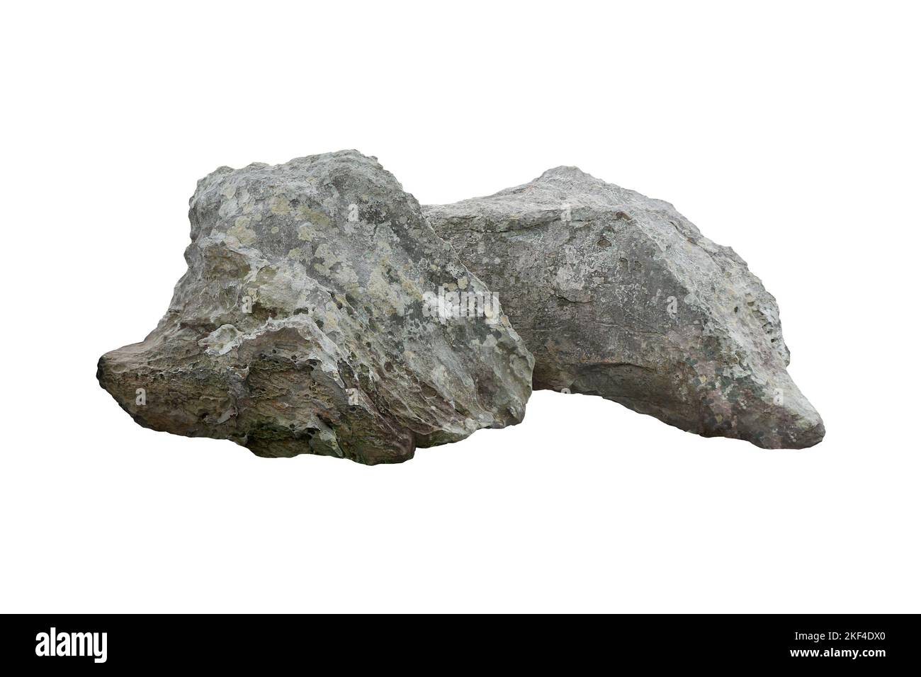 rock isolated on white background Stock Photo - Alamy