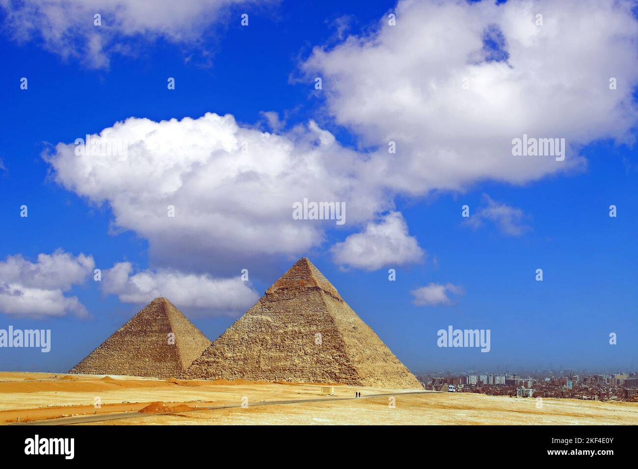 Die Pyramiden von Gizeh, Ägypten, Nordafrika, Naher Osten Stock Photo ...