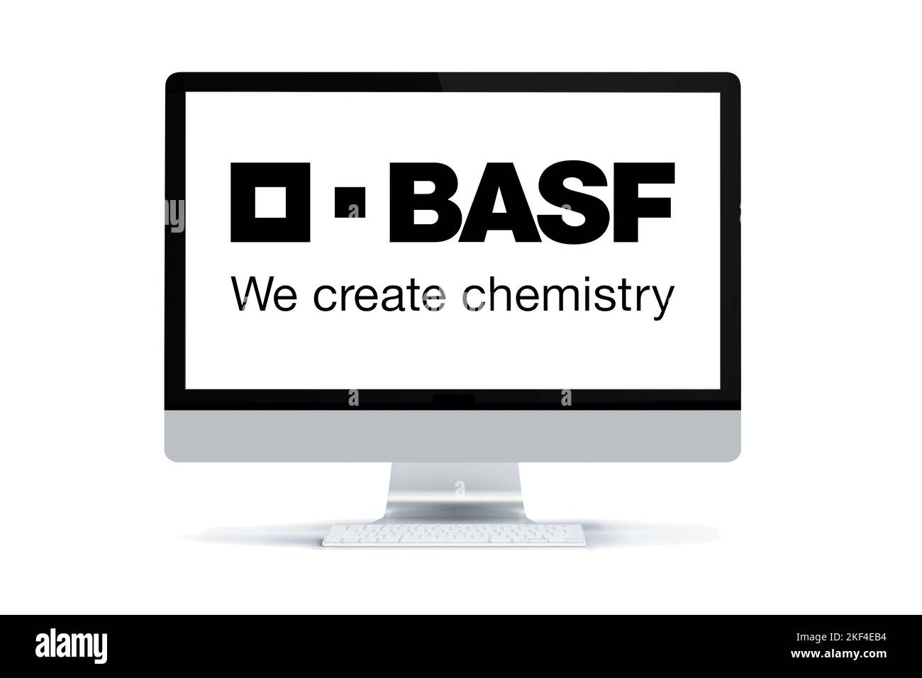 Das Logo der Firma BASF. Nur zur redaktionellen Veröffentlichung! Stock ...