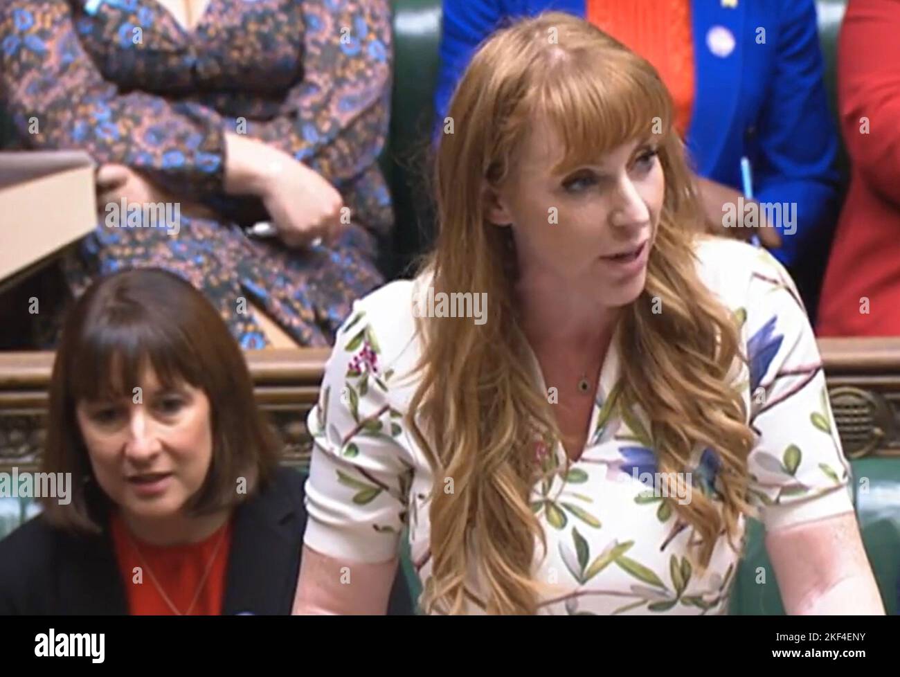 Deputy Labour Leader Angela Rayner speaks during Prime Minister's ...
