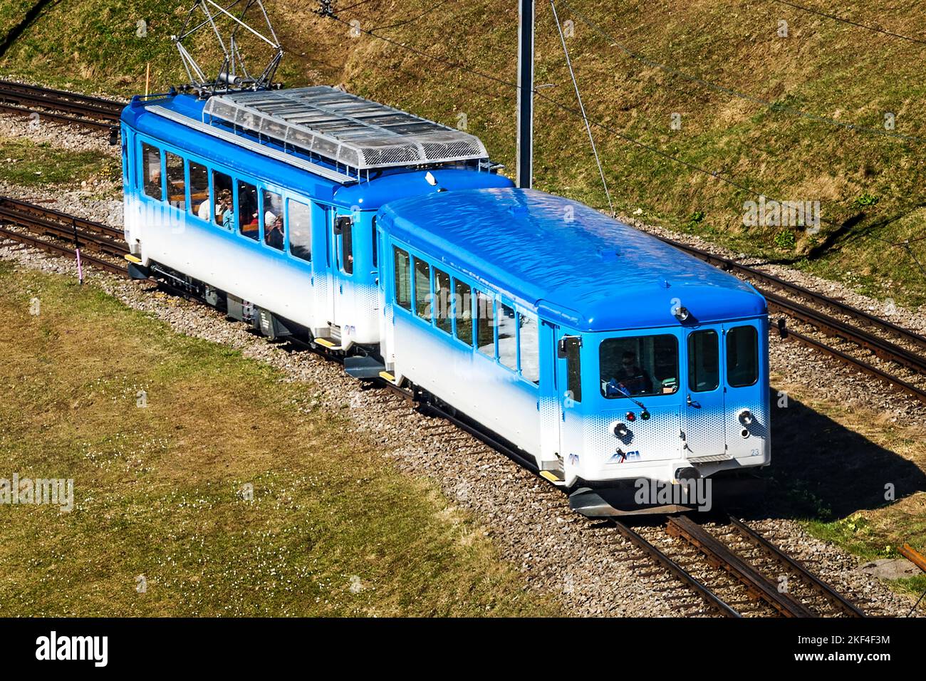 Rigi-Bahn, Vitznau, Switzerland, Luzern, Schweiz, Zug, Bahn, Bergbahn ...