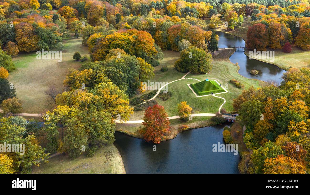 castle and park, Branitz, Cottbus, Germany Stock Photo - Alamy