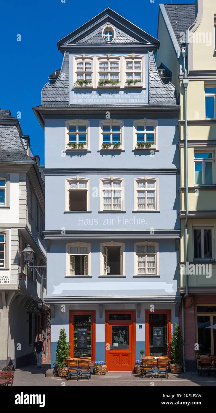 Frankfurt am Main, Hessen, Germany : "Neue Altstadt" : Haus Zur Flechte ...