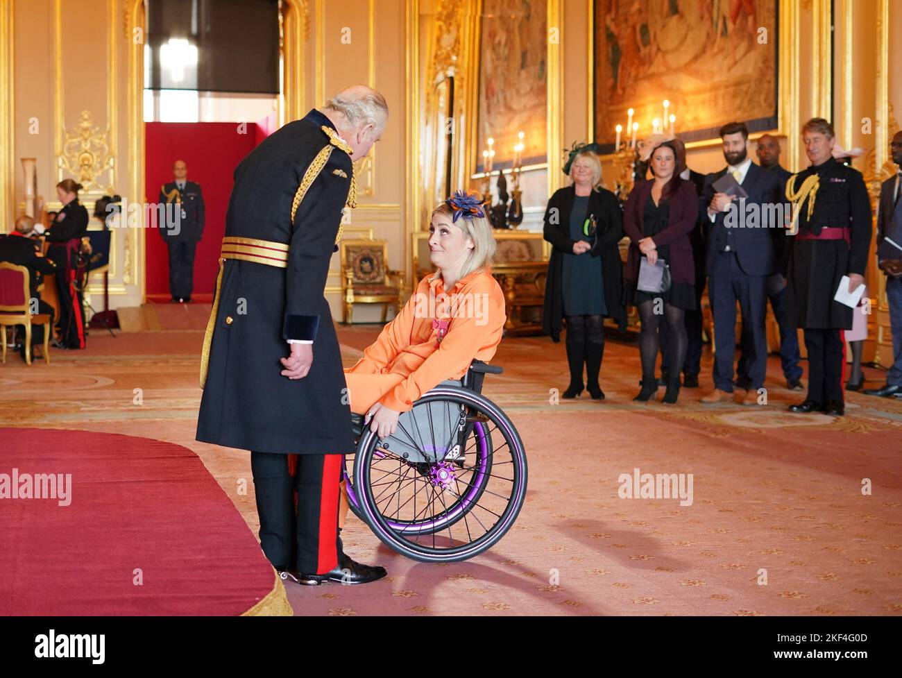 Miss Kylie Grimes, from Farnham, is made a Member of the Order of the ...