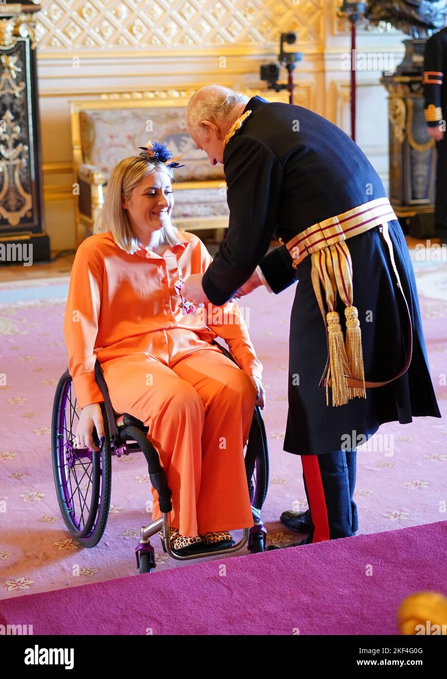 Miss Kylie Grimes, from Farnham, is made a Member of the Order of the ...