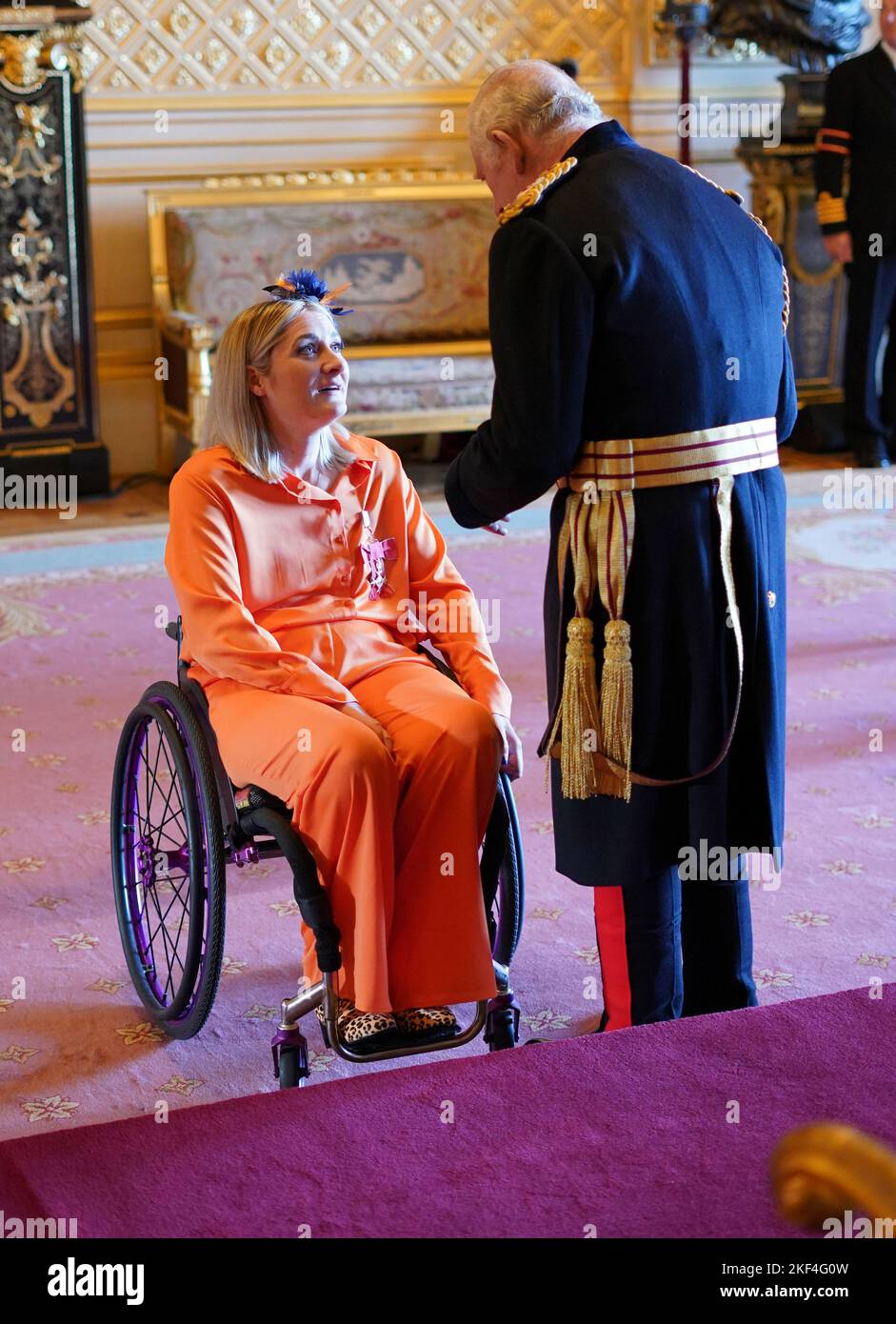 Miss Kylie Grimes, from Farnham, is made a Member of the Order of the ...