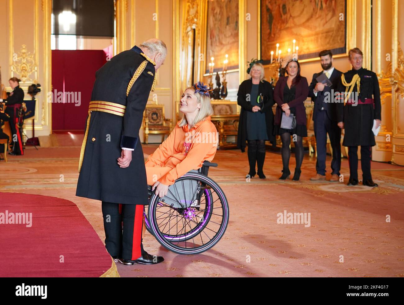 Miss Kylie Grimes, from Farnham, is made a Member of the Order of the ...