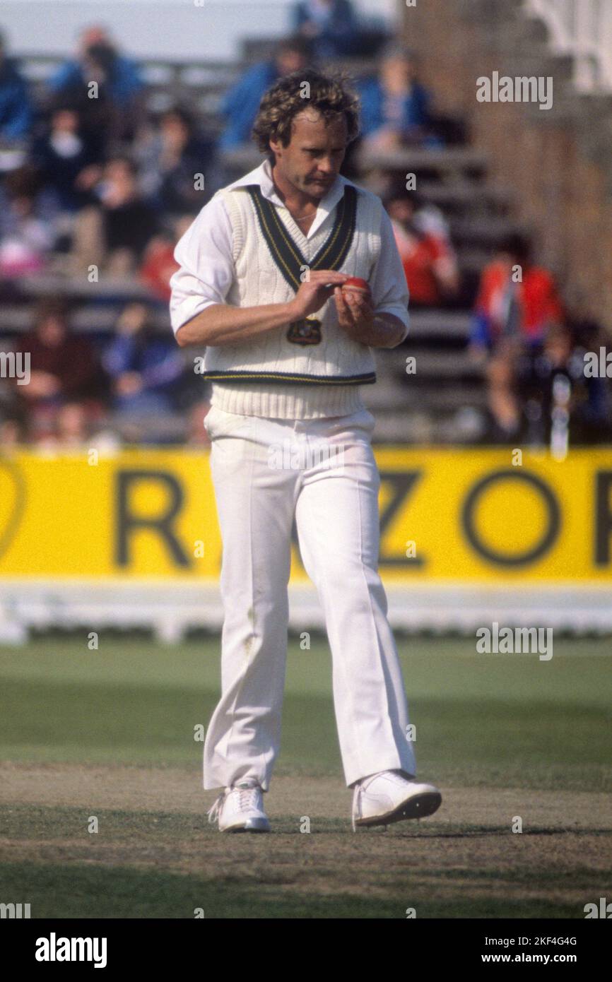 Rodney Hogg, Bowling for Australia Stock Photo - Alamy