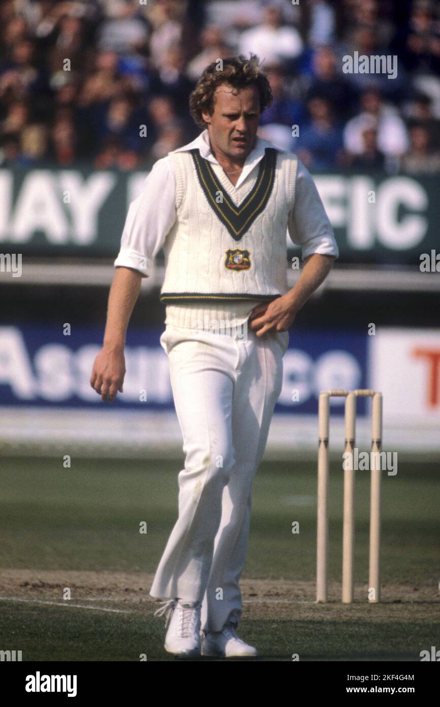Rodney Hogg, Bowling for Australia Stock Photo - Alamy