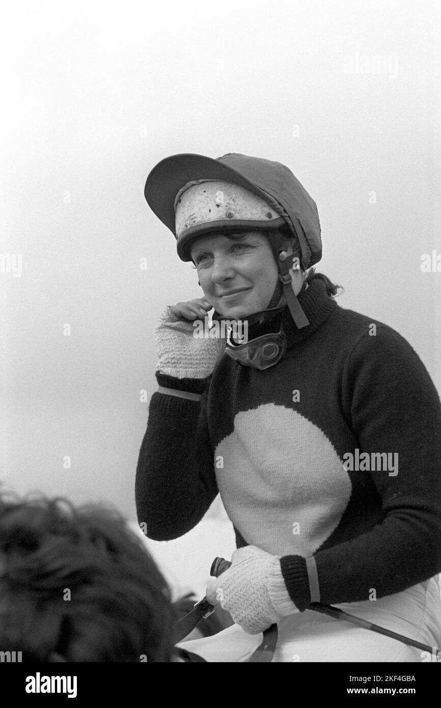 Stock picture of the first female jockey to win a race at Cheltenham ...