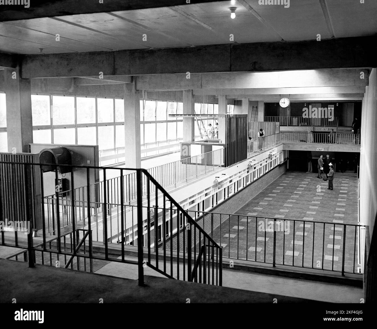 The central area of one of the floors of the new stand at Ascot Stock ...
