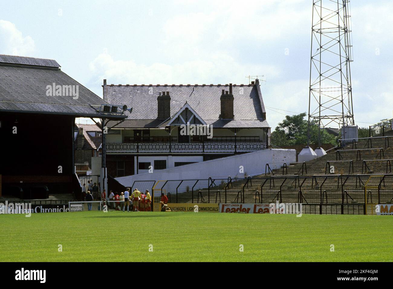 The famous cottage at Fulham's home ground Craven Cottage Stock Photo ...