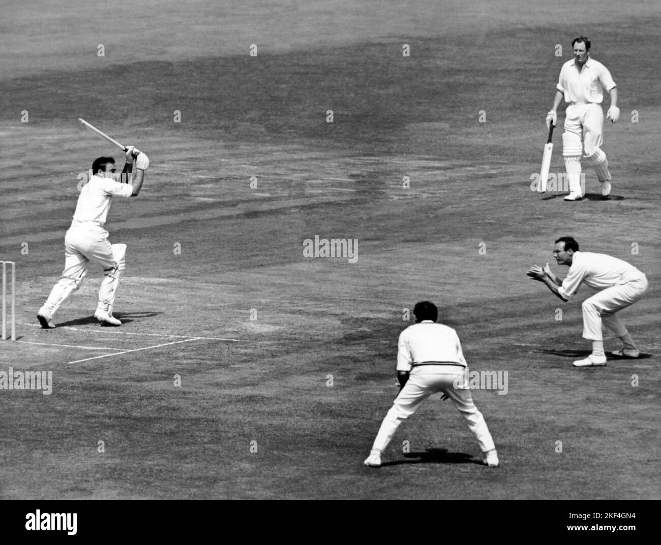 John Edrich, Surrey, plays a ball from Bob Herman Stock Photo - Alamy