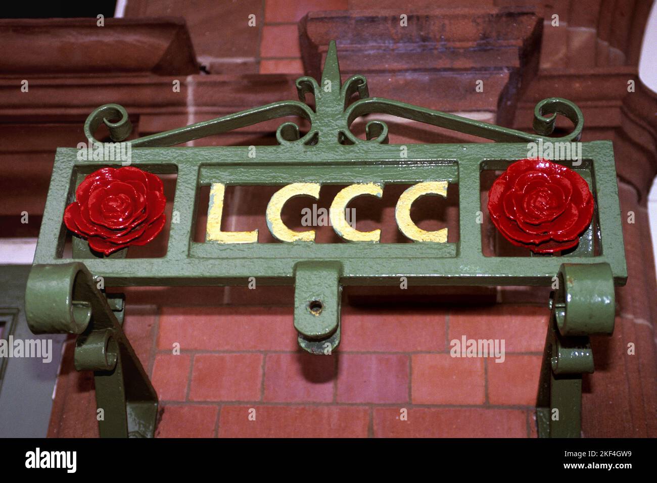 Sign of Lancashire County Cricket Club at their Old Trafford Cricket ...