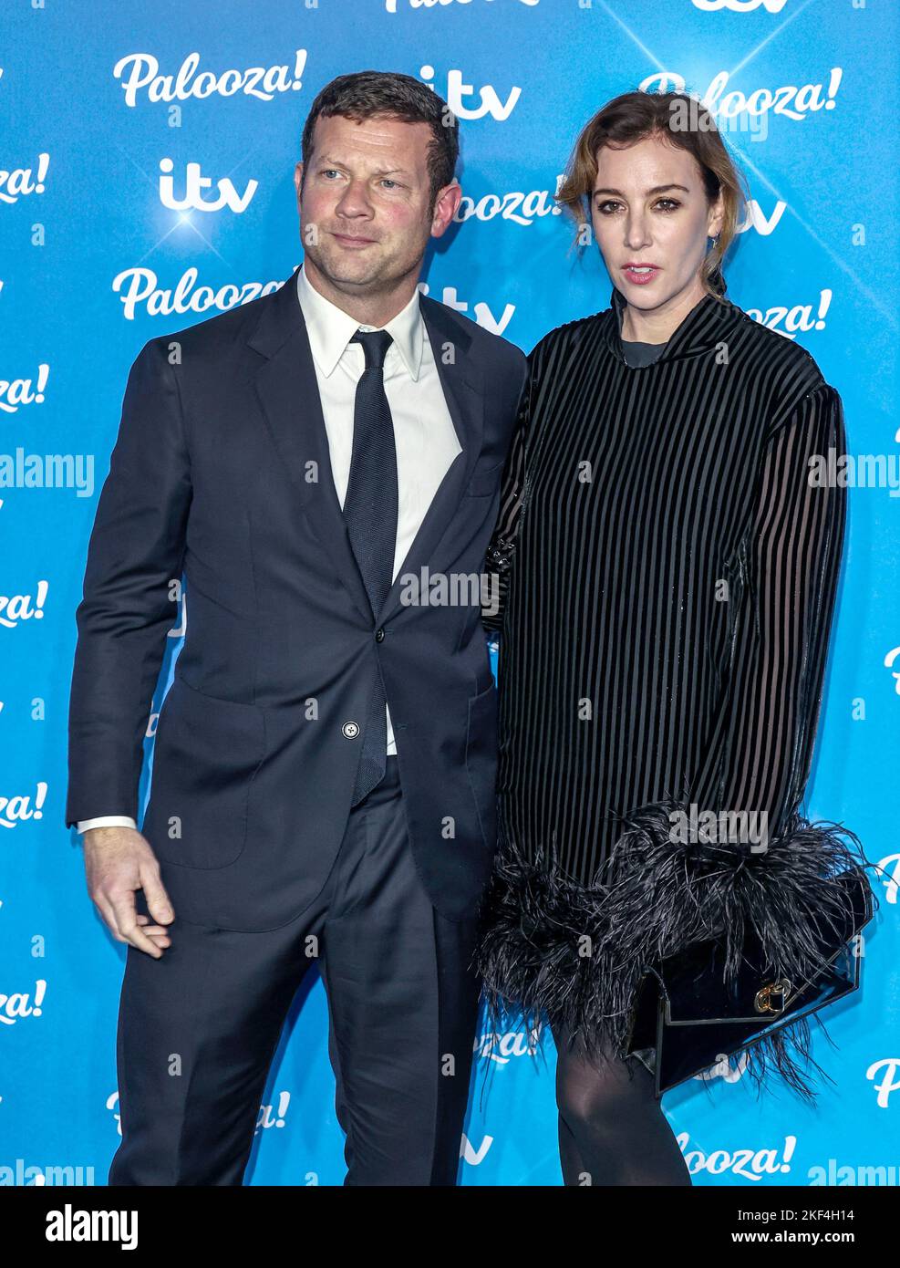 Dermot O'Leary and Dee Koppang attend the ITV Palooza 2022 at the Royal ...