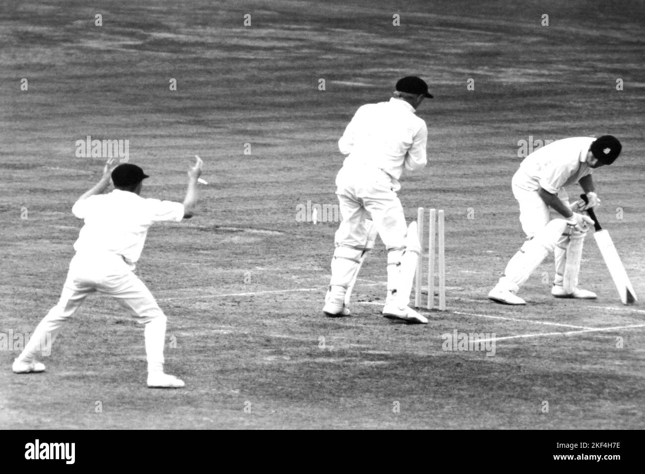 Keith Fletcher (England) is out, bowled by Hedley Howarth for 7 Stock ...