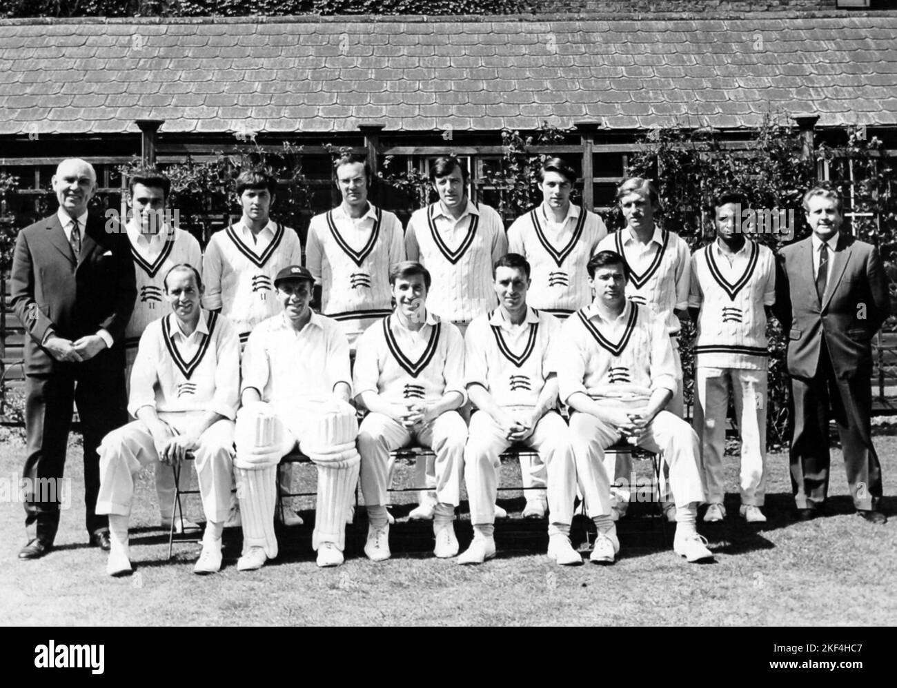 The Middlesex Cricket Team Group Stock Photo - Alamy