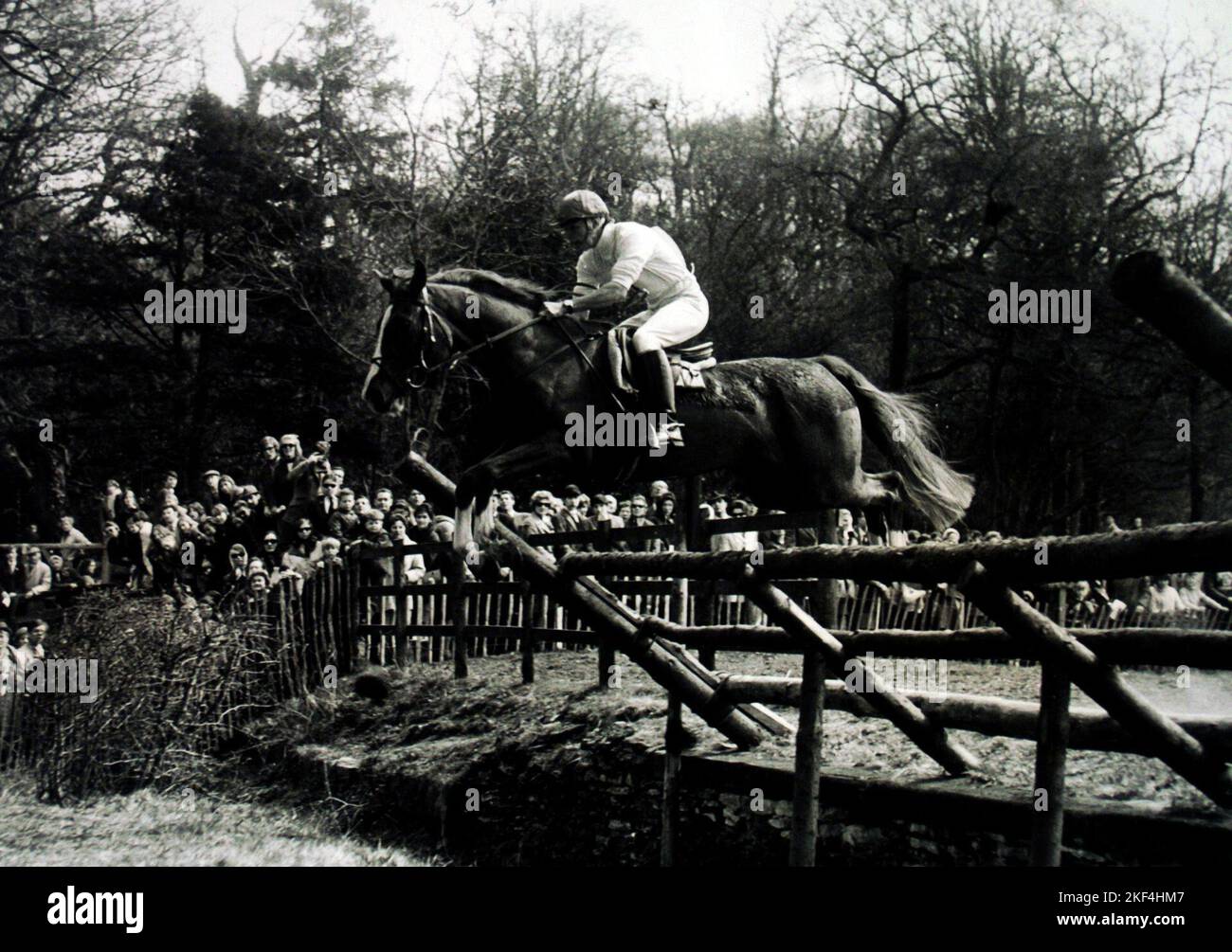 Richard Walker, on Pasha, at fence 6, who went on to win the event ...