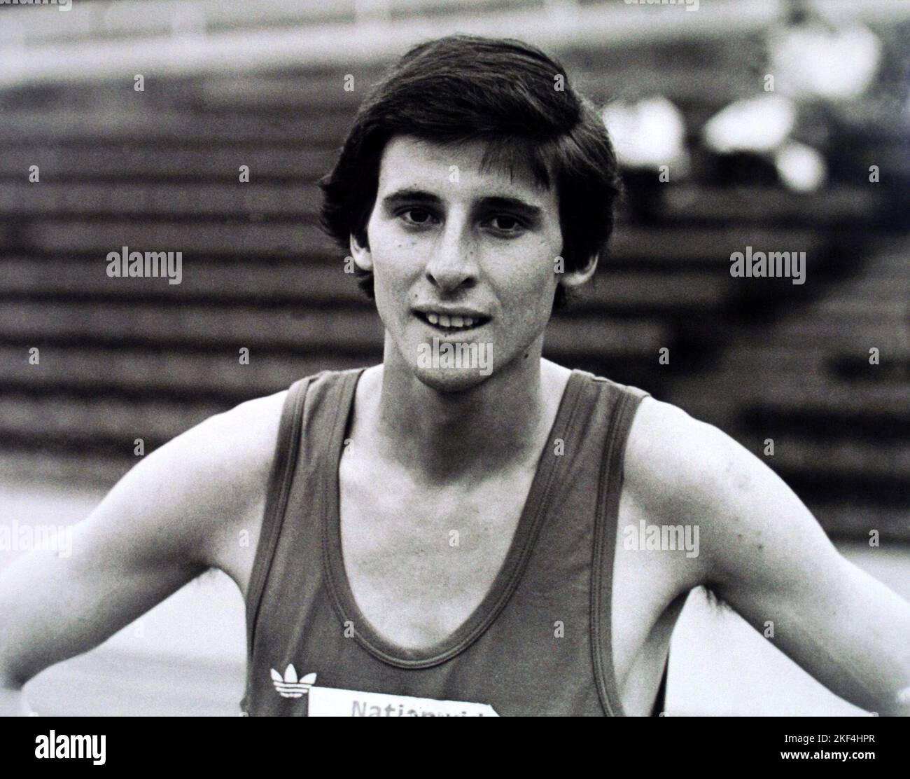 Sebastian Coe at the AAA Championships at Crustal Palace Stock Photo ...