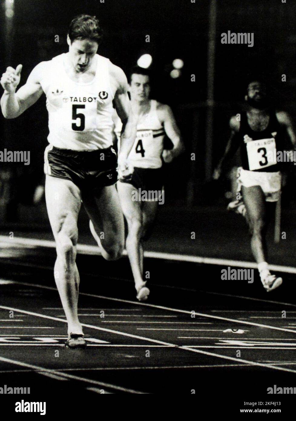Great Britain's Allan Wells winning the 200 Metres. Fred Taylor of the ...
