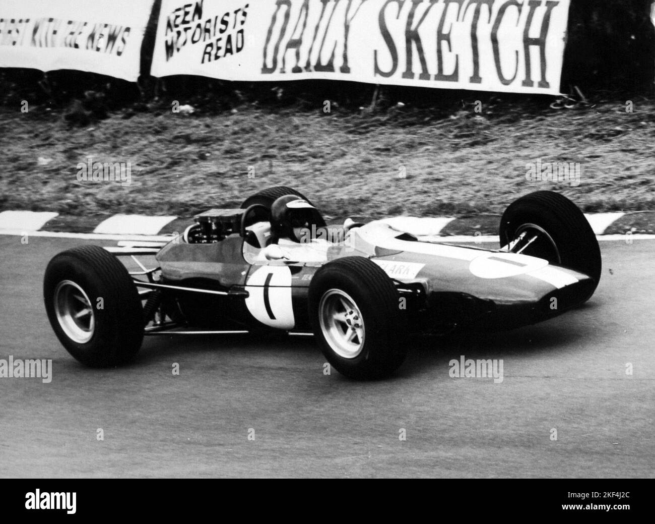 Jim Clark in his Lotus-Climax during the race Stock Photo - Alamy