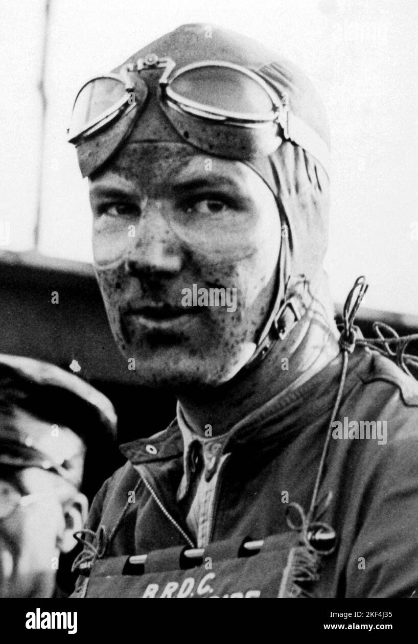 Dick Seaman, who will drive a Delage Stock Photo - Alamy