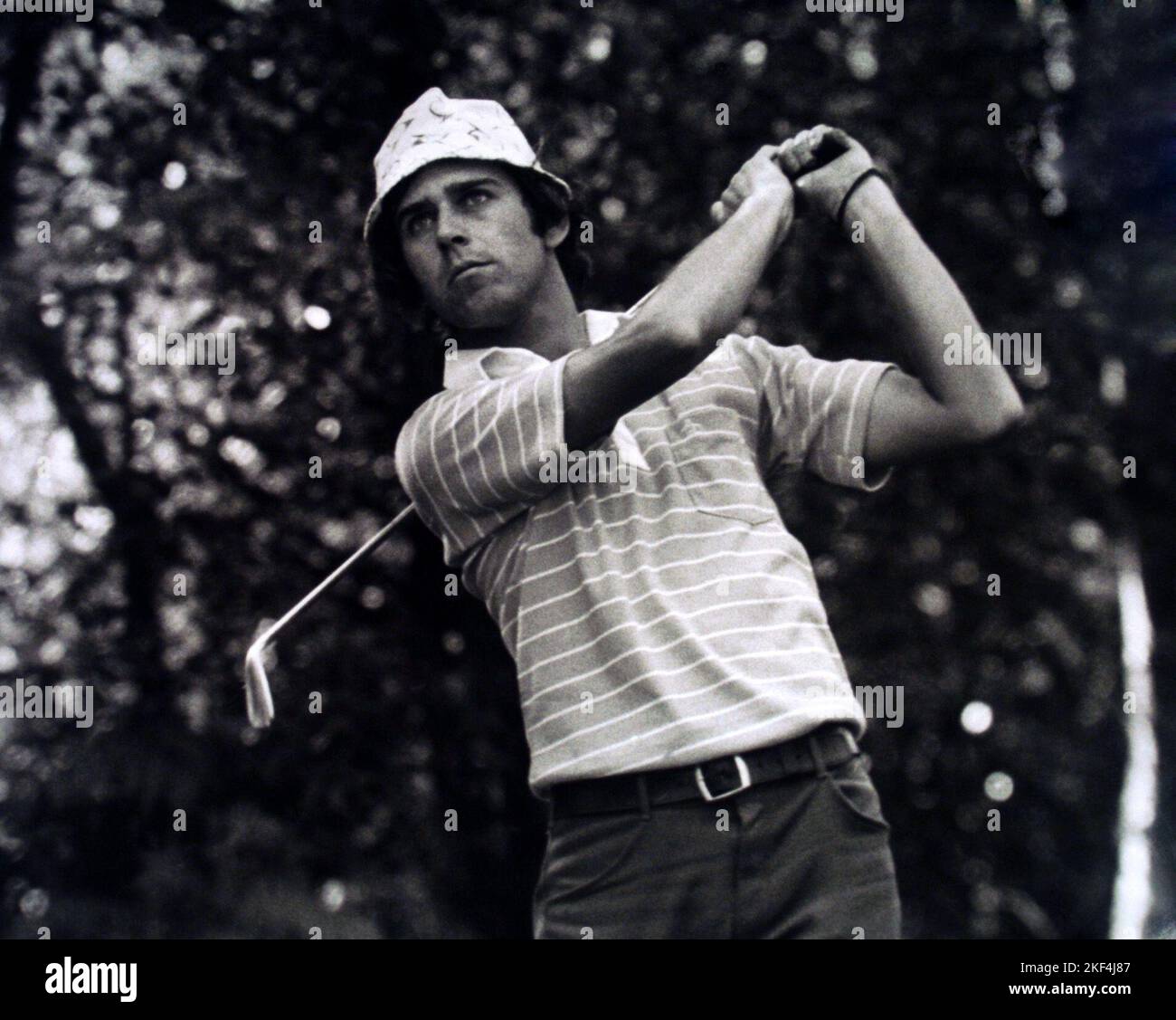 Mark James of Burghley Park, the Third Round leader Stock Photo - Alamy