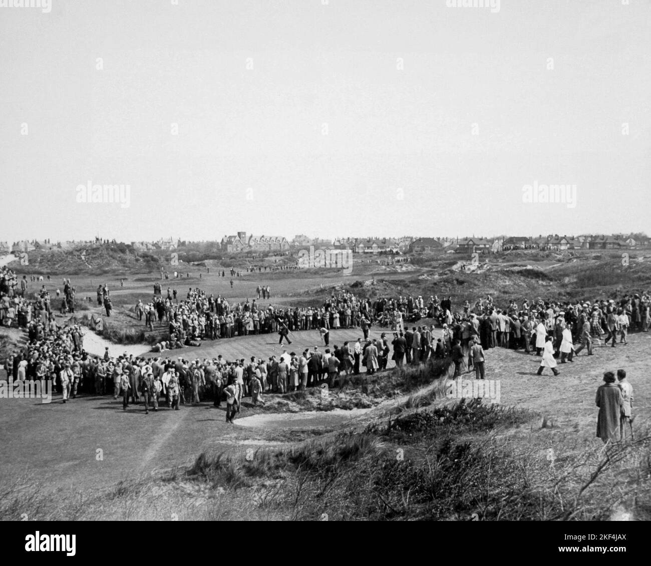 A general view of the 8th green in the match between Charlie Coe (USA ...