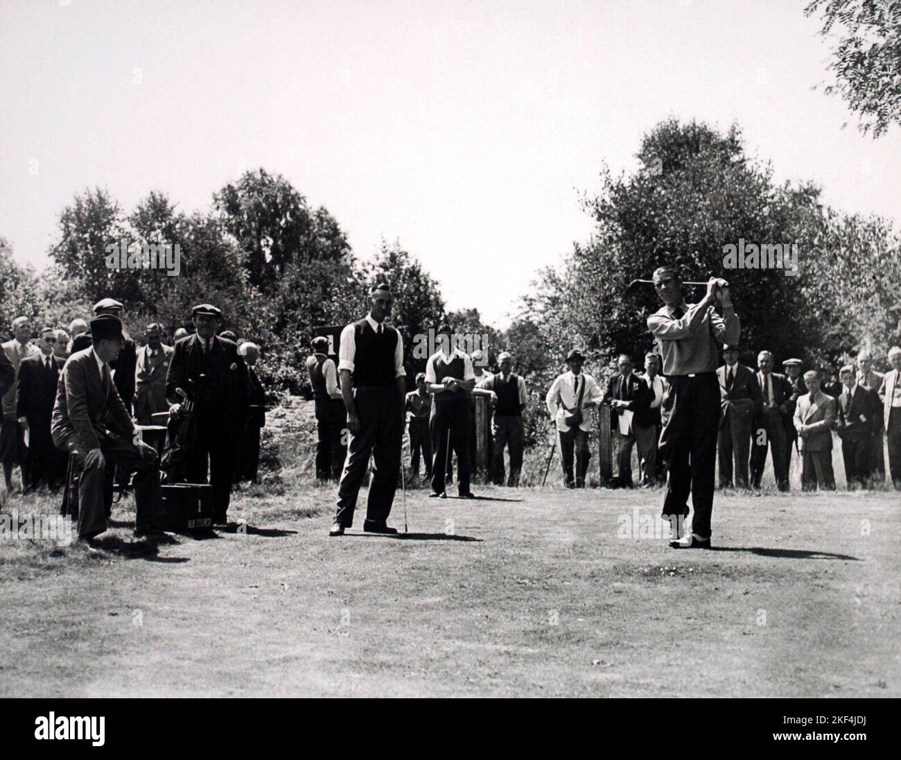 Scottish golfer George Duncan in action Stock Photo - Alamy