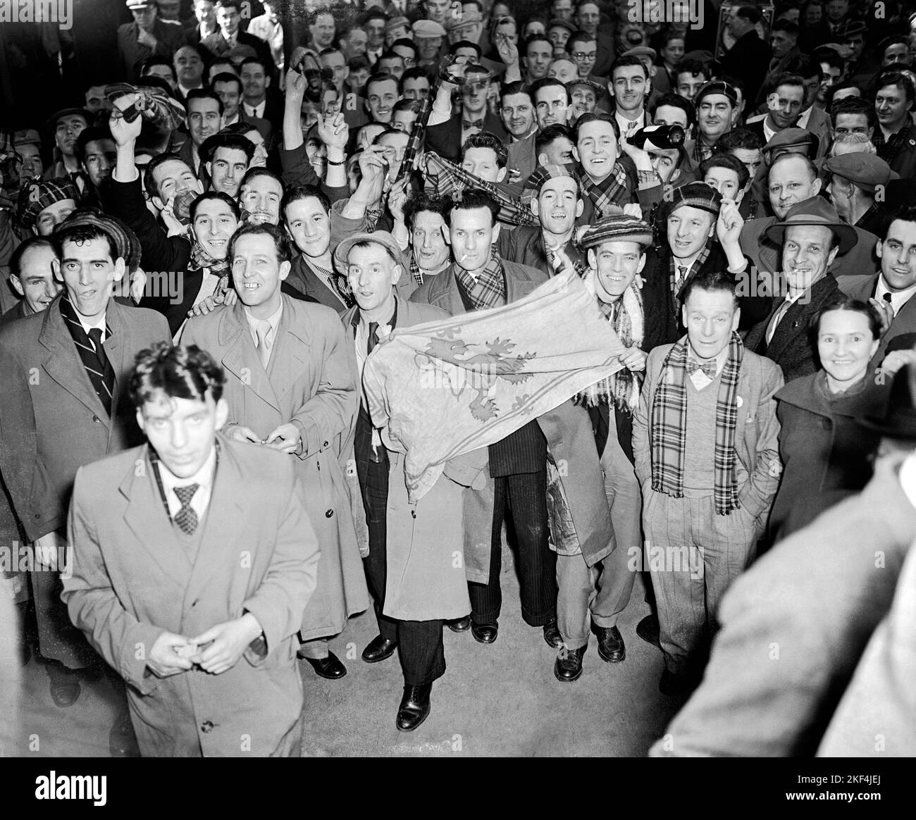 Scotland supporters outside Wembley Stadium before the match Stock ...