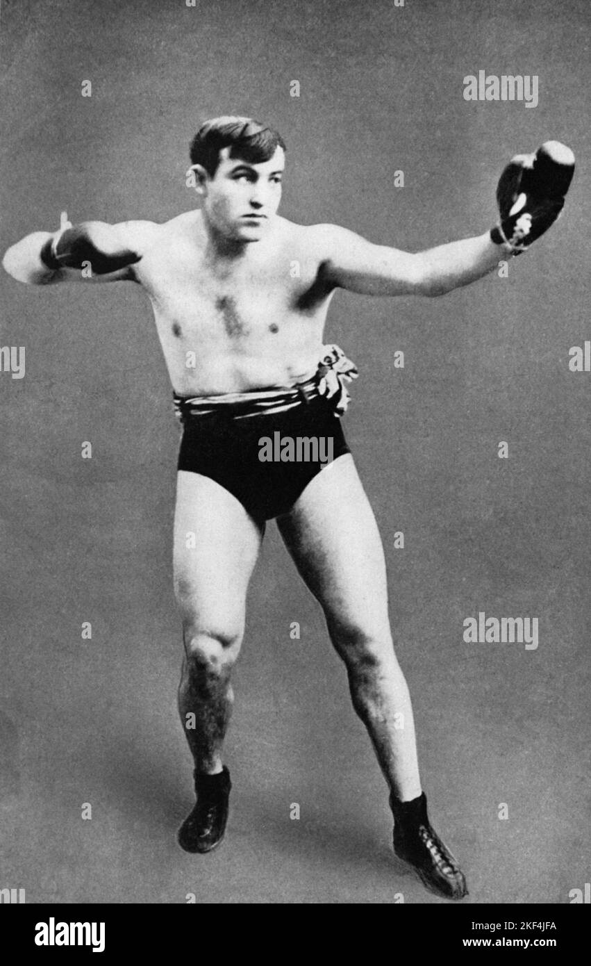 Tommy Burns, Canadian born world heavyweight champion boxer Stock Photo ...