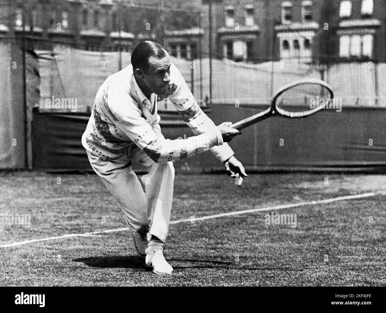 American Bill Tilden in play at Queen's Club Stock Photo - Alamy