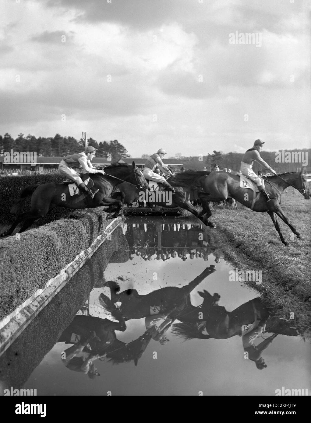 Taking the waterjump are (l-r) 'Straight Hill' (D. Mould), 'Pheberian ...