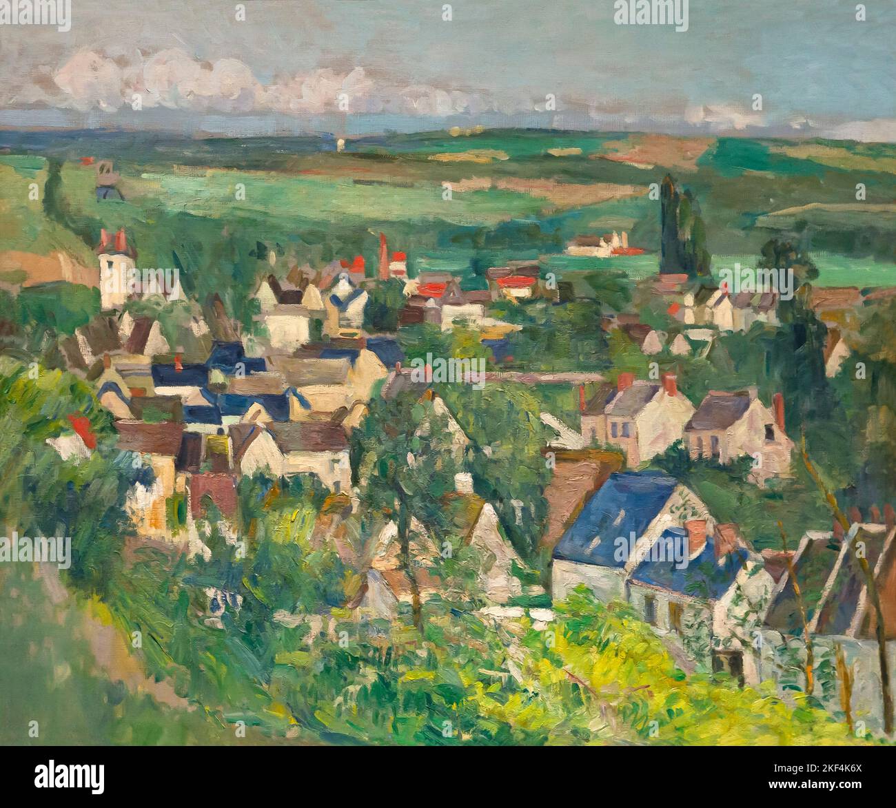 Auvers, Panoramic View, Paul Cezanne, 1873-1875, Art Institute of ...